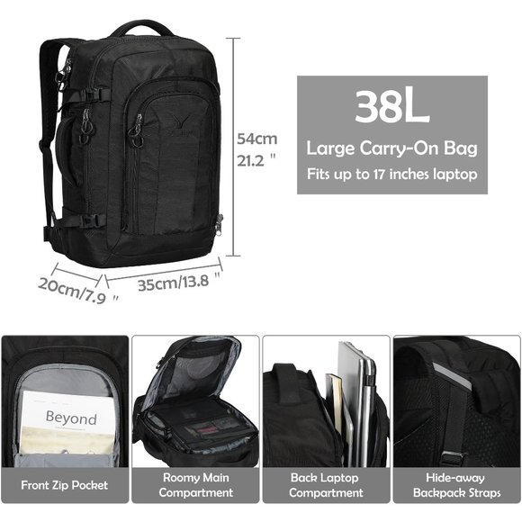 Hynes Eagle | Bags | Hynes Eagle 2 In Travel Backpack 48l Carry On ...